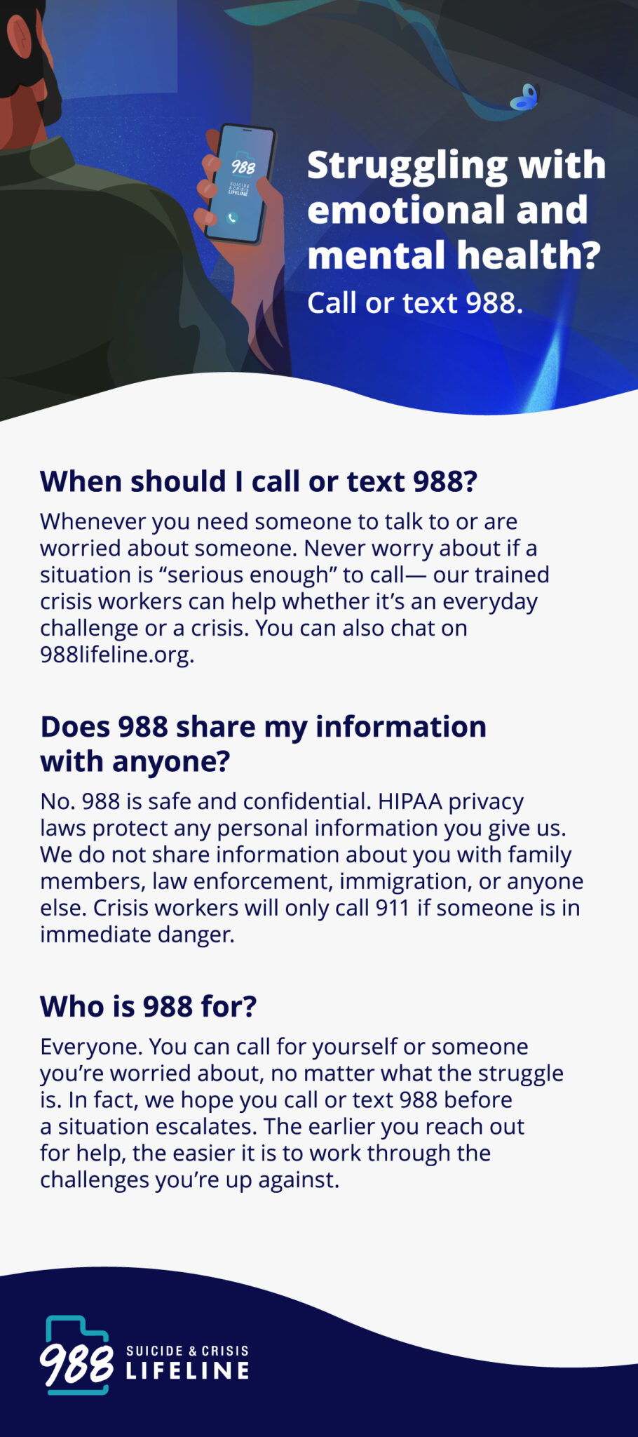 Handout: General – English (Front) - 988 Suicide and Crisis Lifeline ...